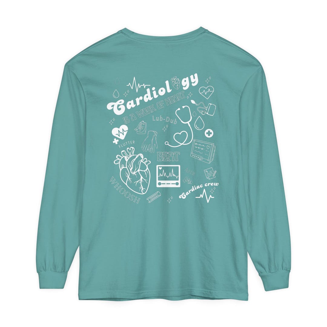 Cardiac Crew Long Sleeve Shirt for Cardiology Office Healthcare Shirt ...