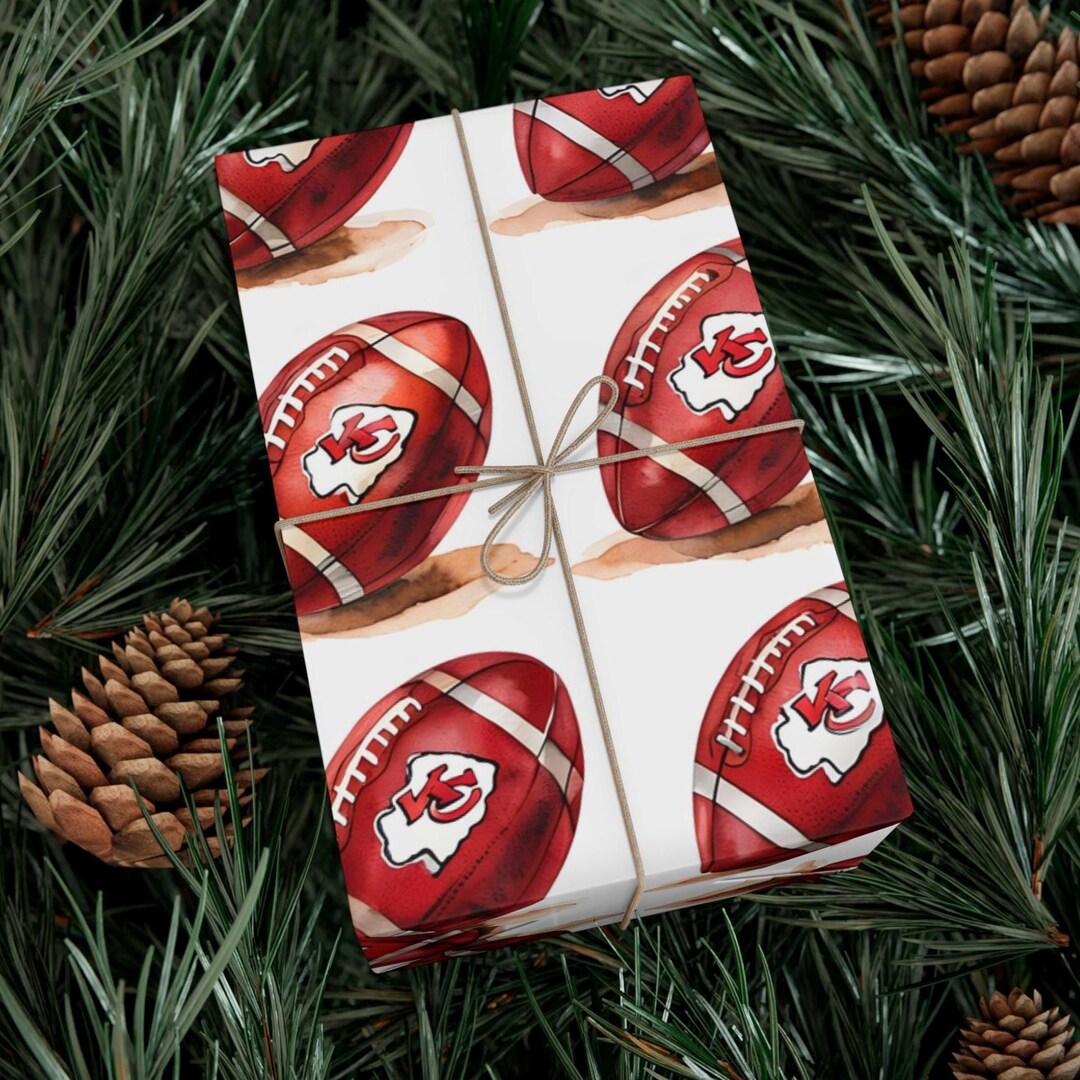 Christmas Wrapping Paper Kansas City Chiefs Football Gift Wrap for ...