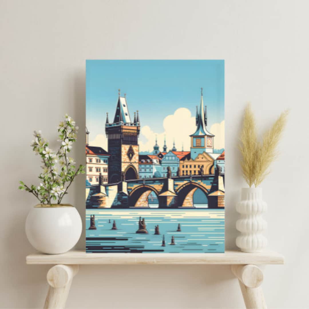 Charles Bridge - Canvas - Prague - Wall Art - Home Decor - Etsy