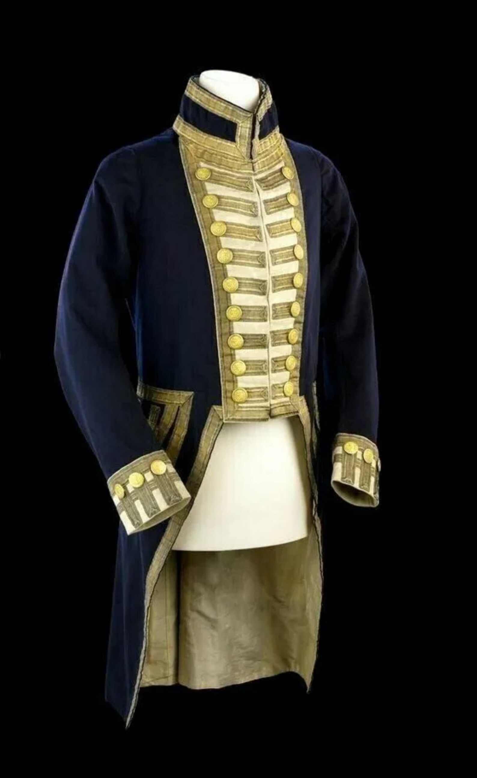 Novelty Admiral Characters Men's Military Regency Wool Jacket in Navy ...