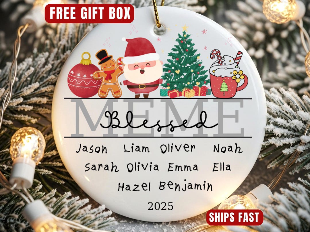 Personalized Meme Ornament, Custom Meme Christmas Ornament for New Meme ...