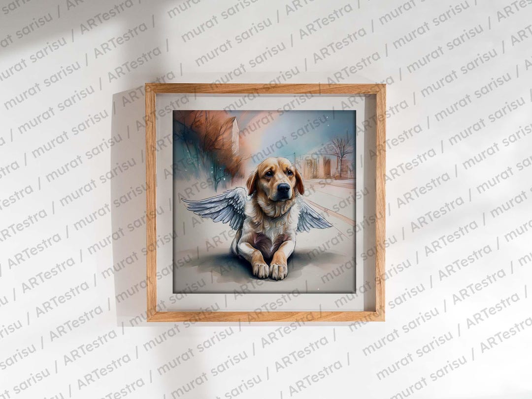 Cute Angel Dog Clipart – Winged Puppy Printable Art for T-shirt Design ...