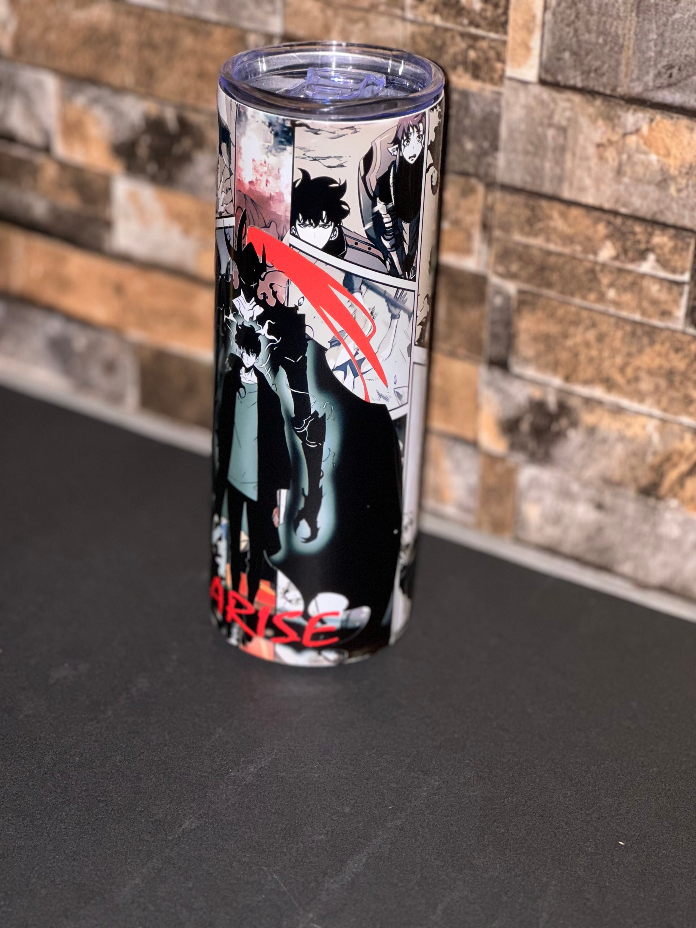 Arise / Jinwoo Sung / Solo Leveling / Ingris/ Stainless Steel Tumbler ...