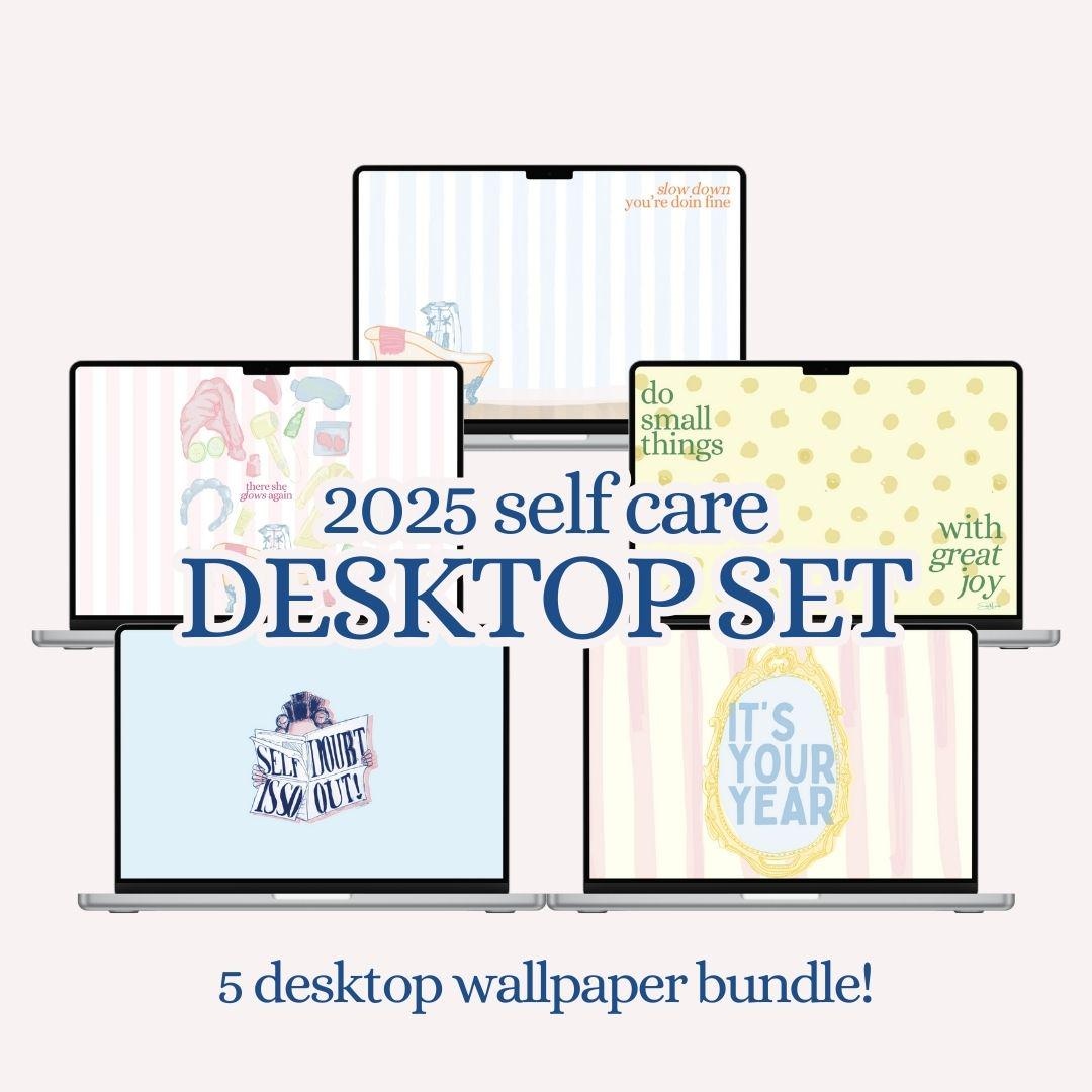 2025 Self Care Desktop Wallpapers High-quality Pastel Backgrounds for ...