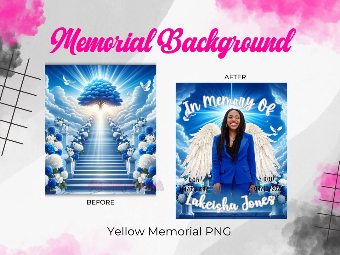 Blue Memorial Background Png, Stairs to Heaven PNG , Memorial ...