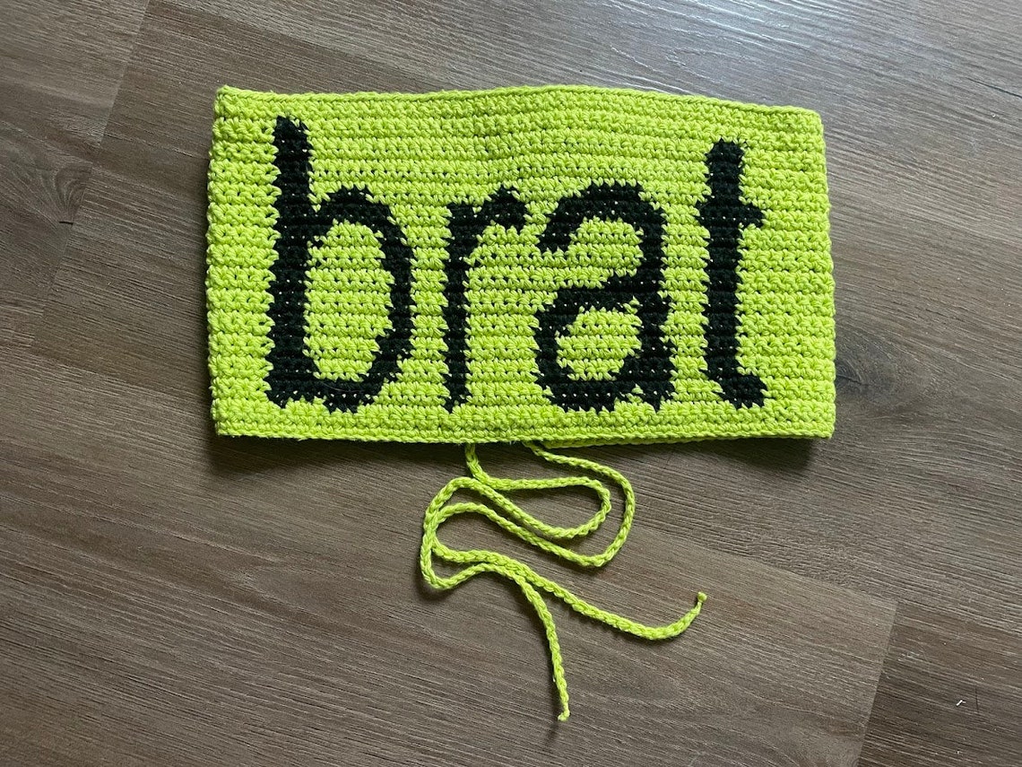 Brat Crochet Crop Top and Tapestry Pattern - Etsy
