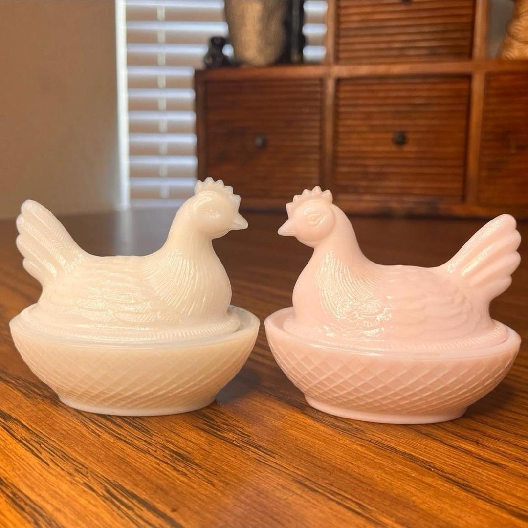 Boyd Light Pink Hen on Nest - Etsy