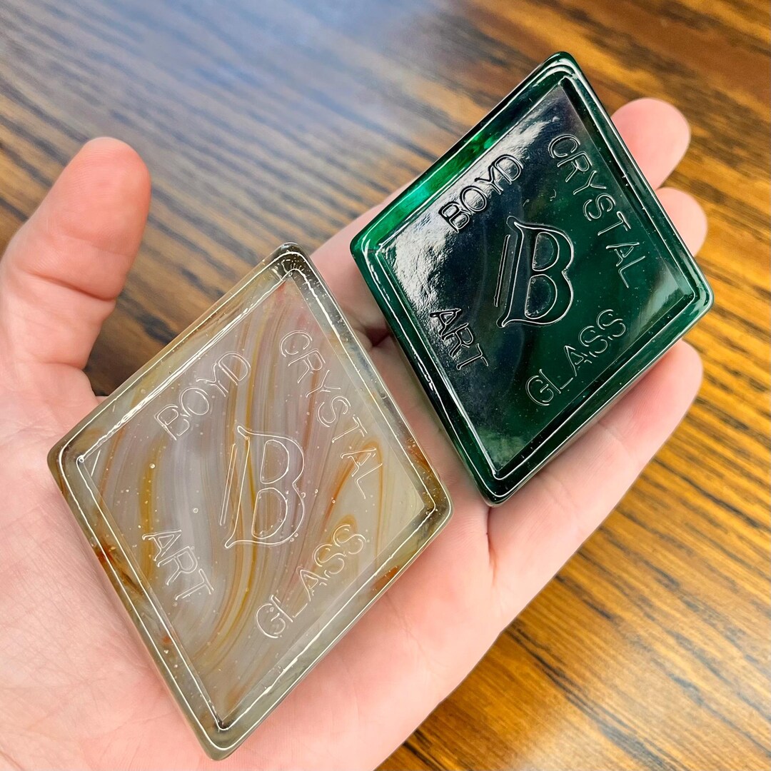 Boyd Glass Vintage Uranium Diamond Logo - Etsy