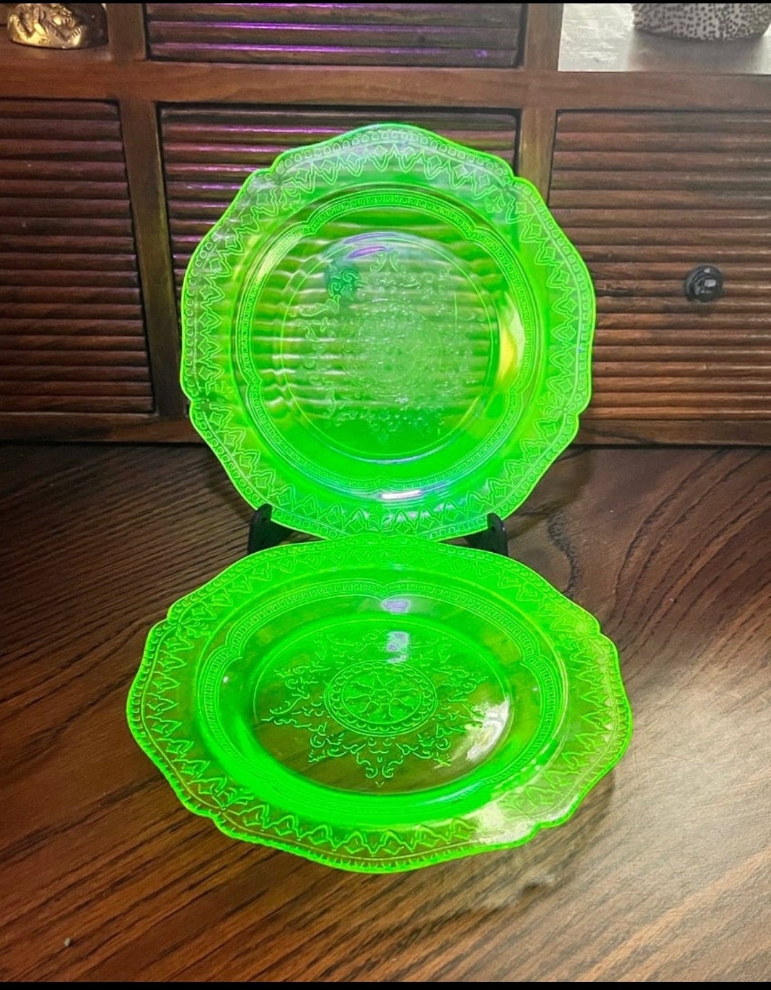 Federal Glass Uranium Plates - Etsy