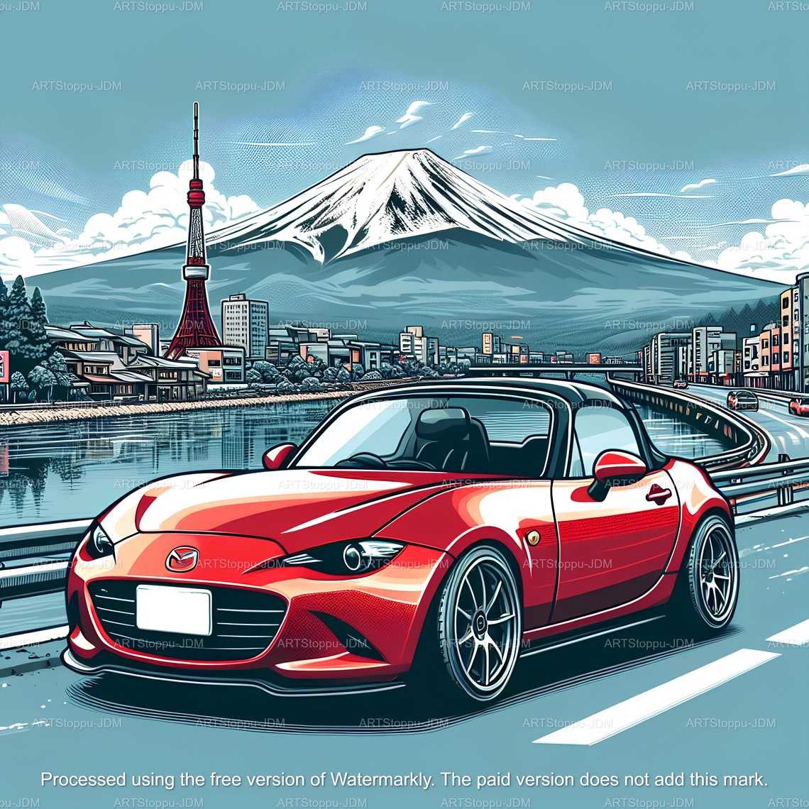 Mazda MX5 ND - JDM Poster, Prints, Office, Bedroom Décor, College Dorm ...