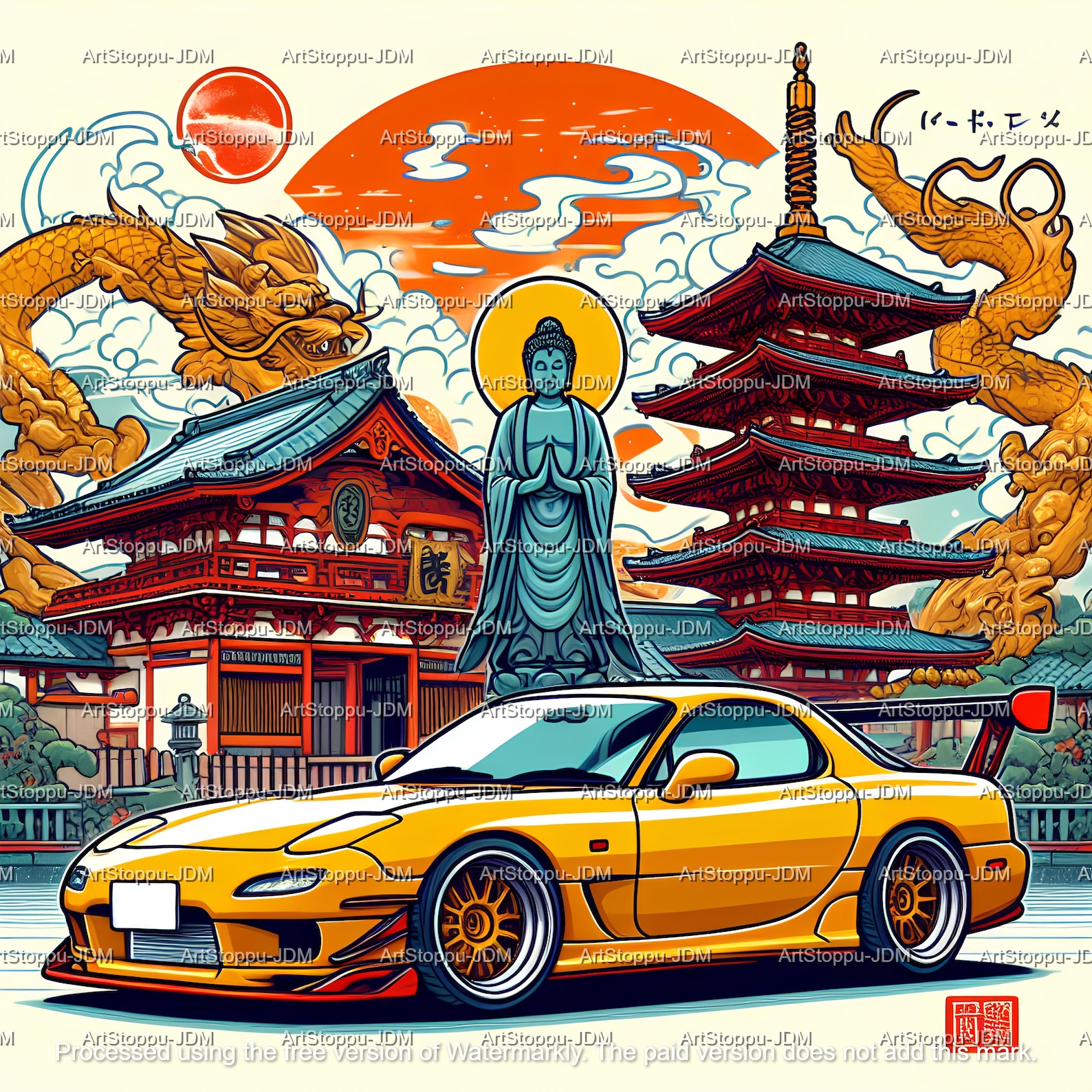 Mazda RX7 FD - JDM Poster, Prints, Office, Bedroom Décor, College Dorm ...