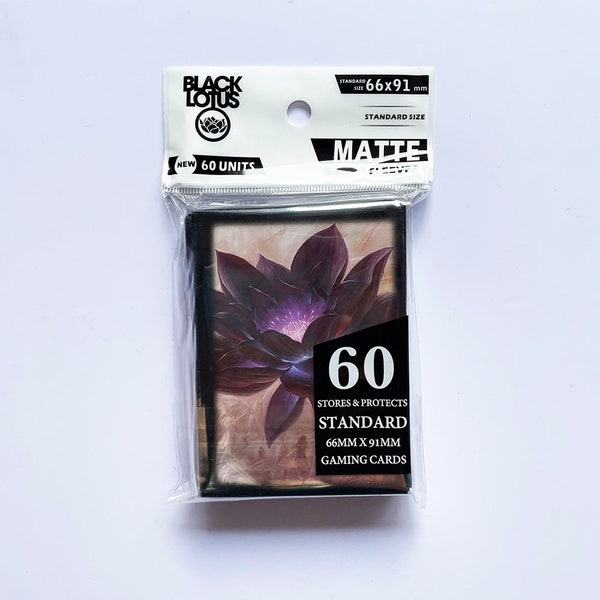 Black Lotus Card Sleeves - Etsy