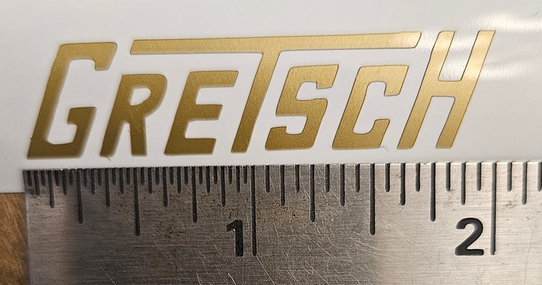 Gretsch Headstock Logo Die-cut Vinyl.free Shipping. USA Decal - Etsy
