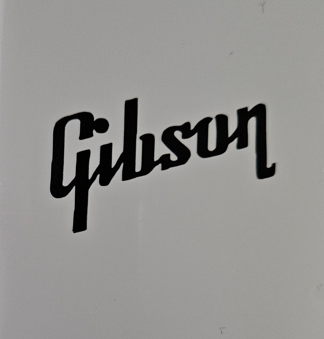 Gibson Headstock Logos Die-cut Black Vinyl. USA Decal - Etsy