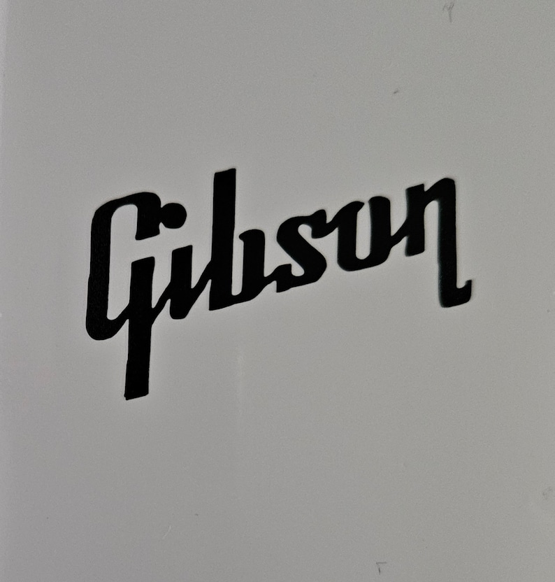 Gibson Headstock Logos Die-cut Black Vinyl. USA Decal - Etsy