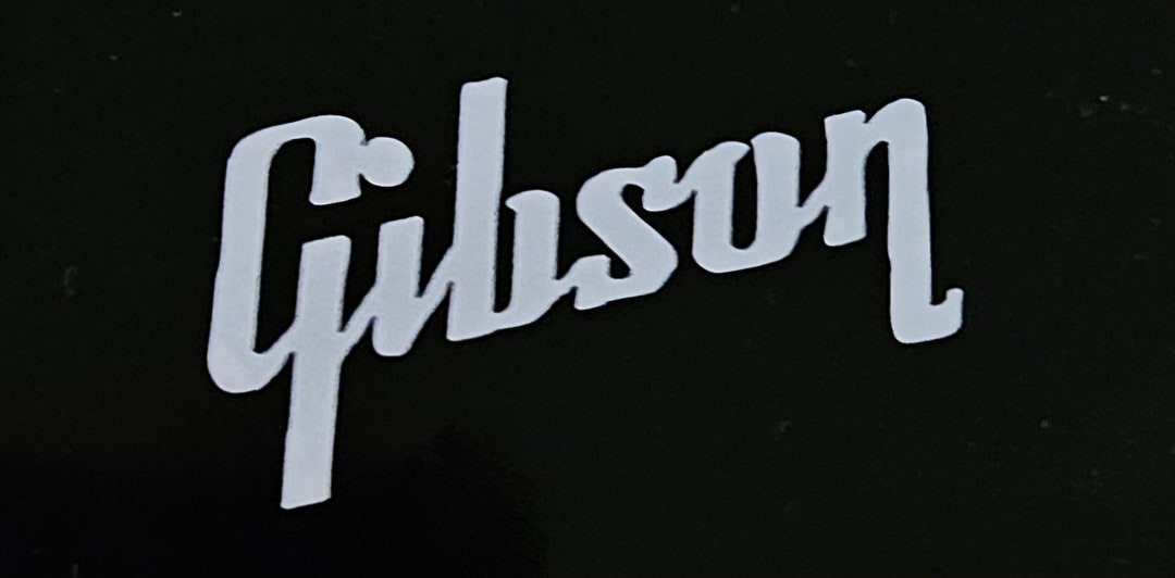 Gibson Headstock Logos White Die-cut Vinyl. USA Decal - Etsy