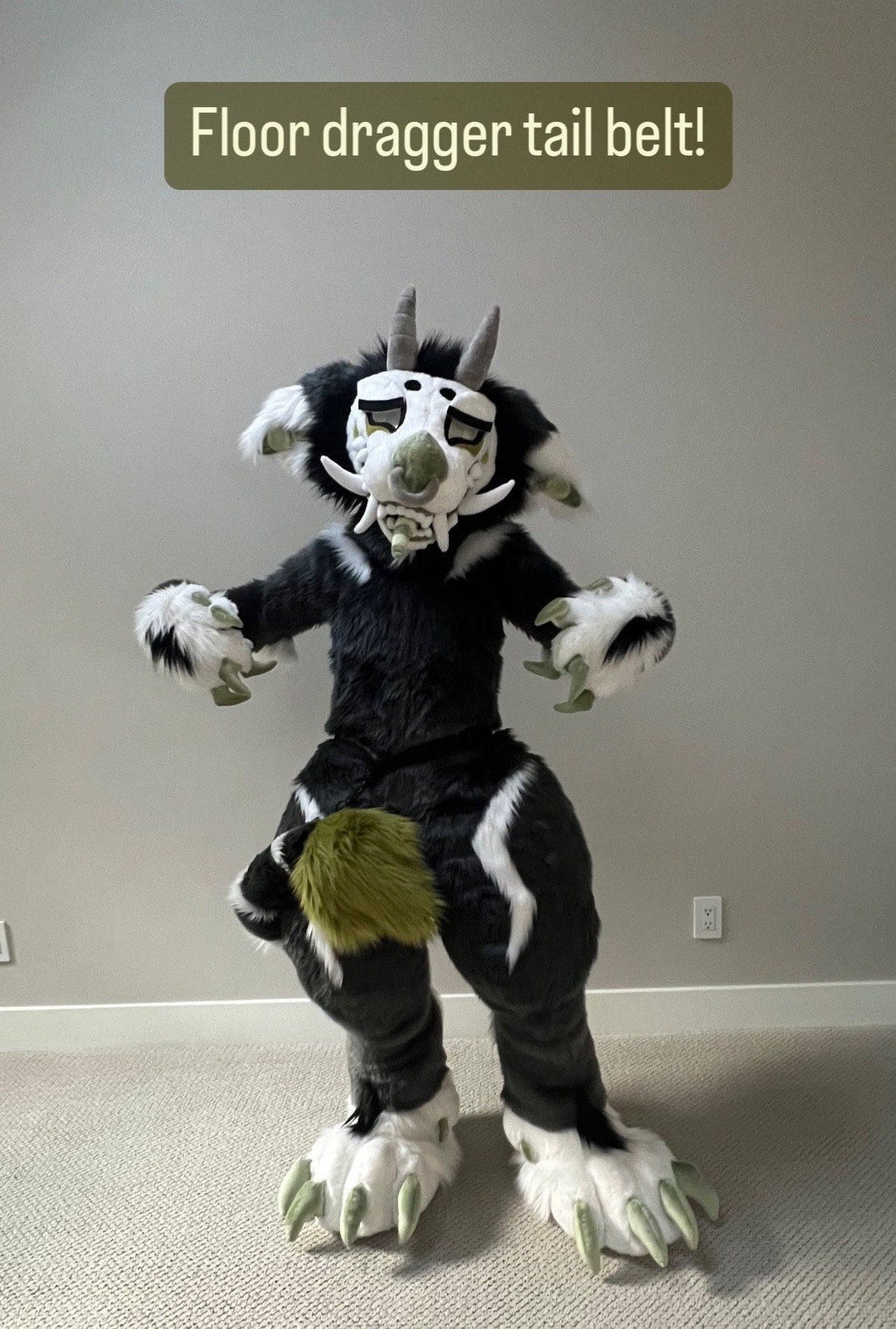 Fursuit Floor Dragger Tail Belt (custom Size) - Etsy