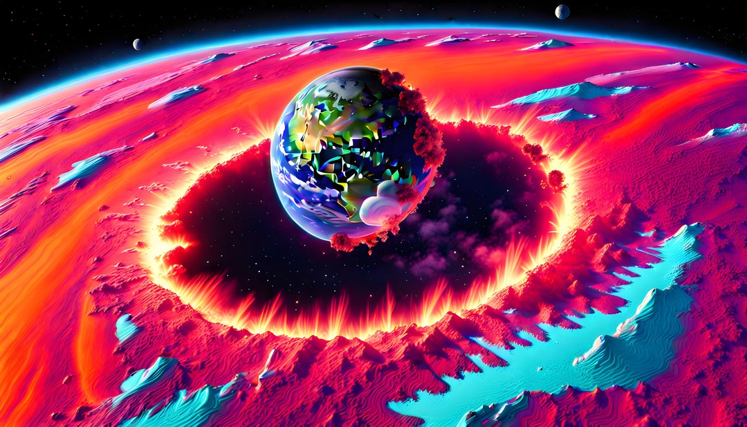 Psychedelic Earth 20 Images11 Free Sample - Etsy