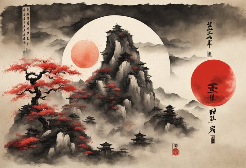 Light of Japan: Sketches of an Ancient World (51 Images) - Etsy