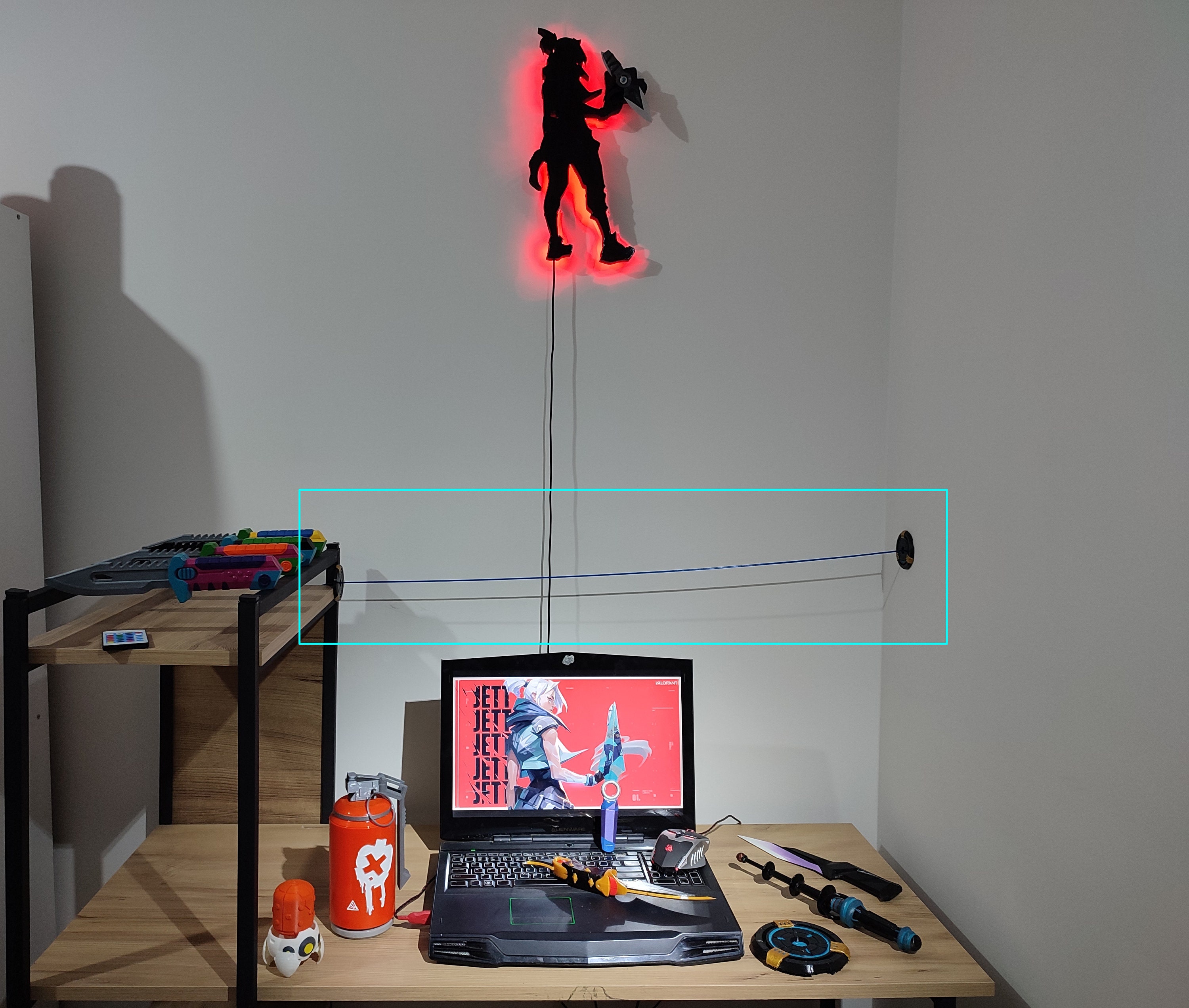 Valorant Cypher Tripwire With Blue Wire / 3D Printed / Valorant Game ...