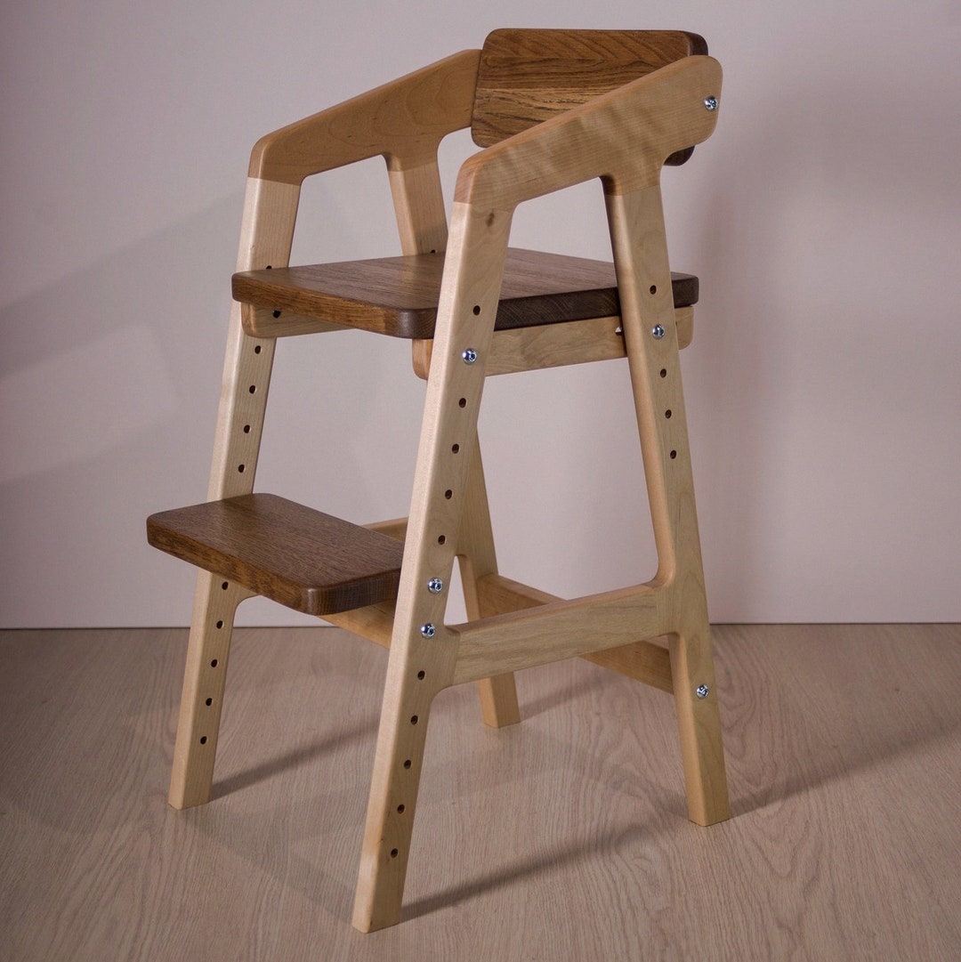 Growing Chair Made of Birch and Oak - Etsy