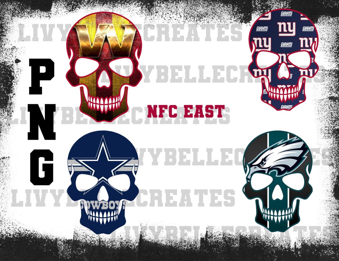 Football Skull PNG NFC East - Etsy