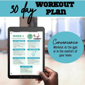 30 Day Workout Plan No Equipment | Home Fitness Guide | Full Body ...