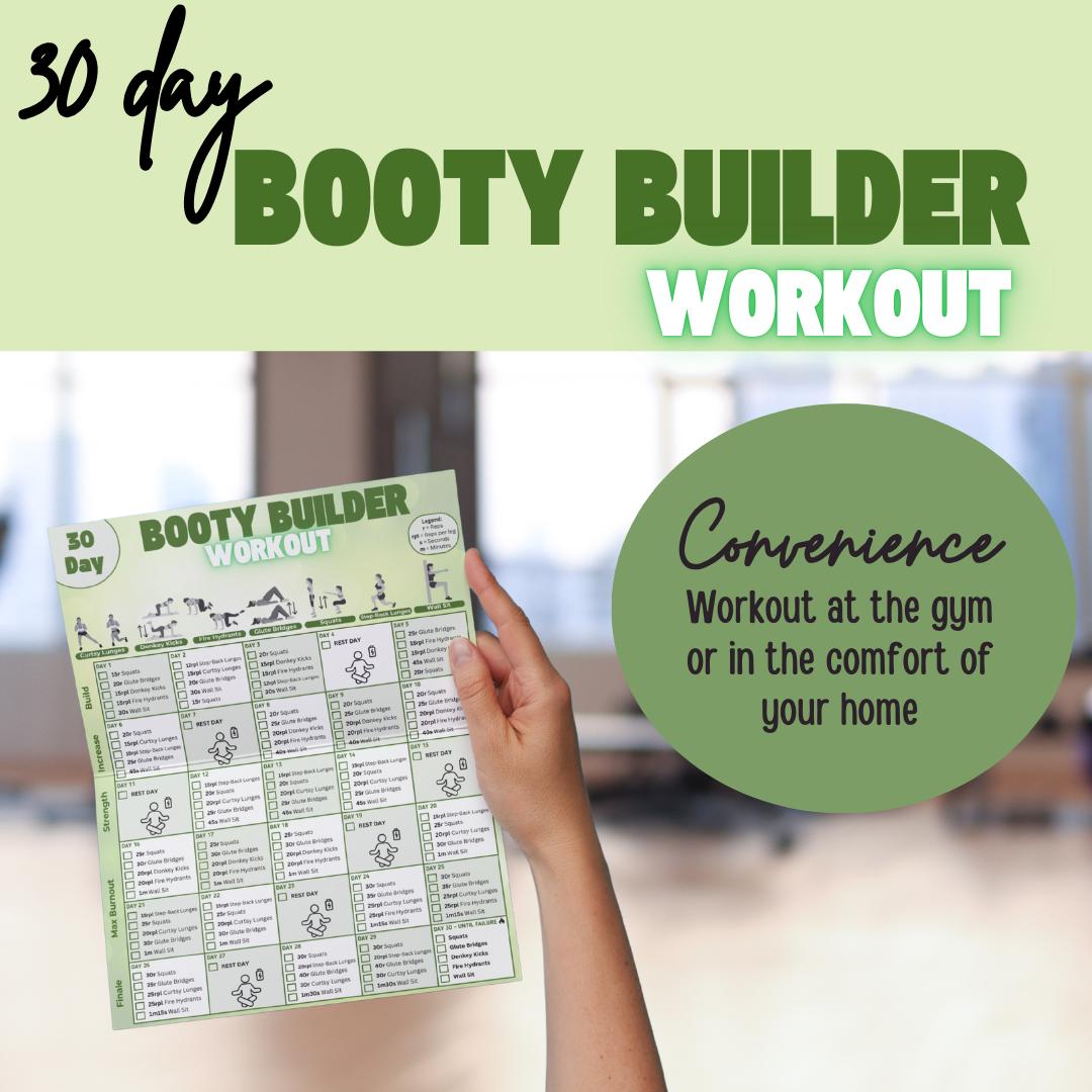 30 Day Booty Workout Plan | Glute Guide for Toning, Lifting & Strength ...