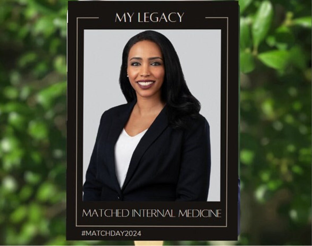 Personalized Printable Match Day Sign, Custom Residency Match Gifts ...