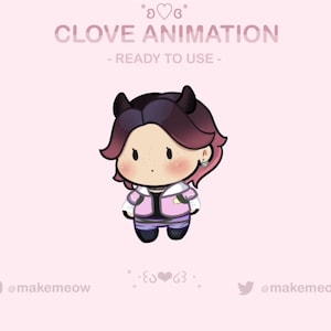 Kawaii Clove Animation Emote Pack / Twitch & Discord / Cute, Pretty ...
