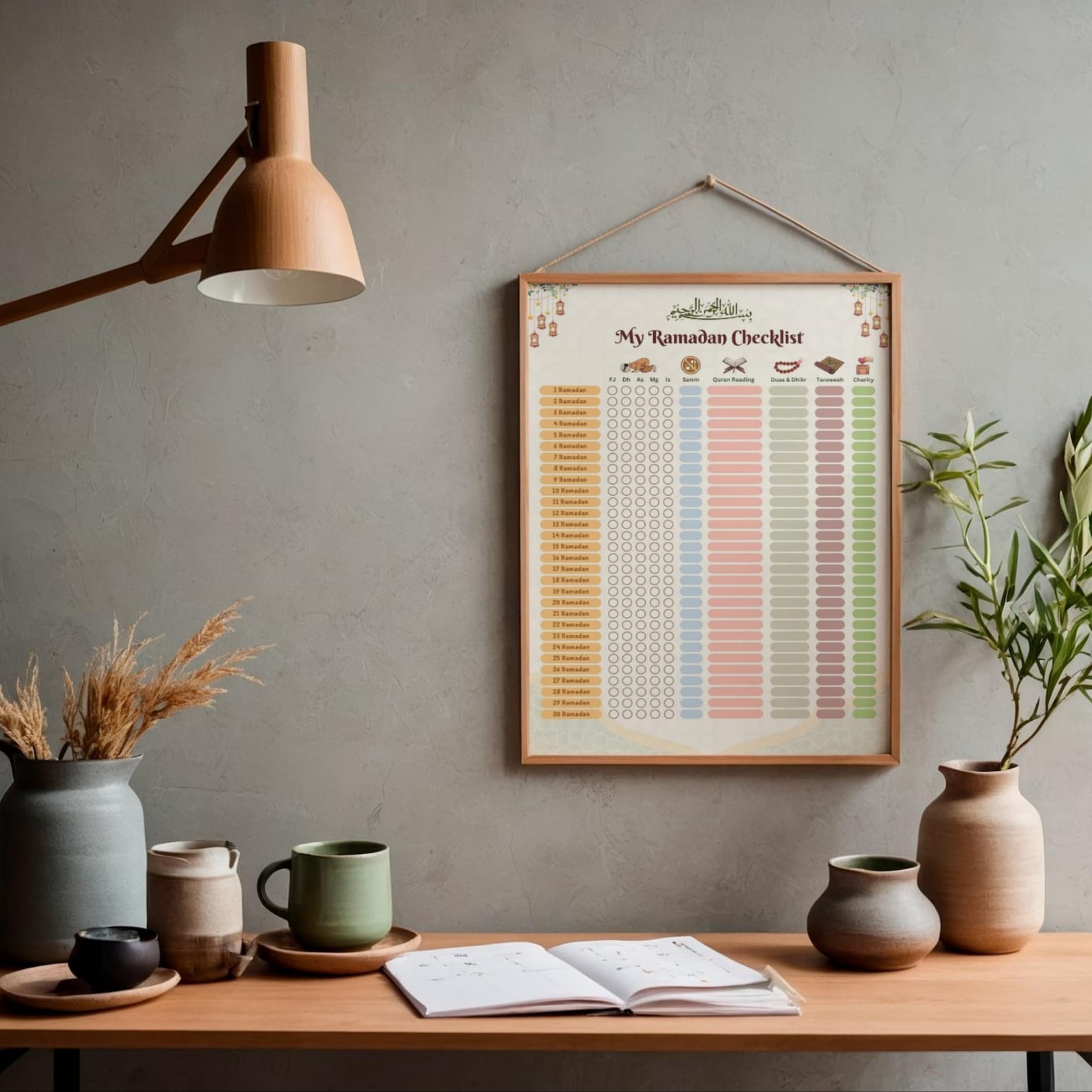 Ramadan Checklist & Planner | Islamic Daily Prayer, Quran Tracker ...