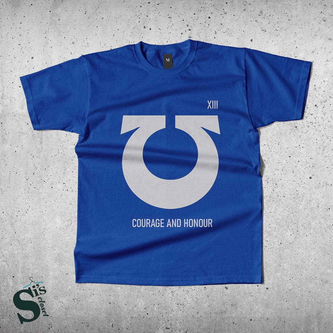 Ultramarines Warhammer 40k T-shirt Courage and Honour 40k Shirt Gift ...