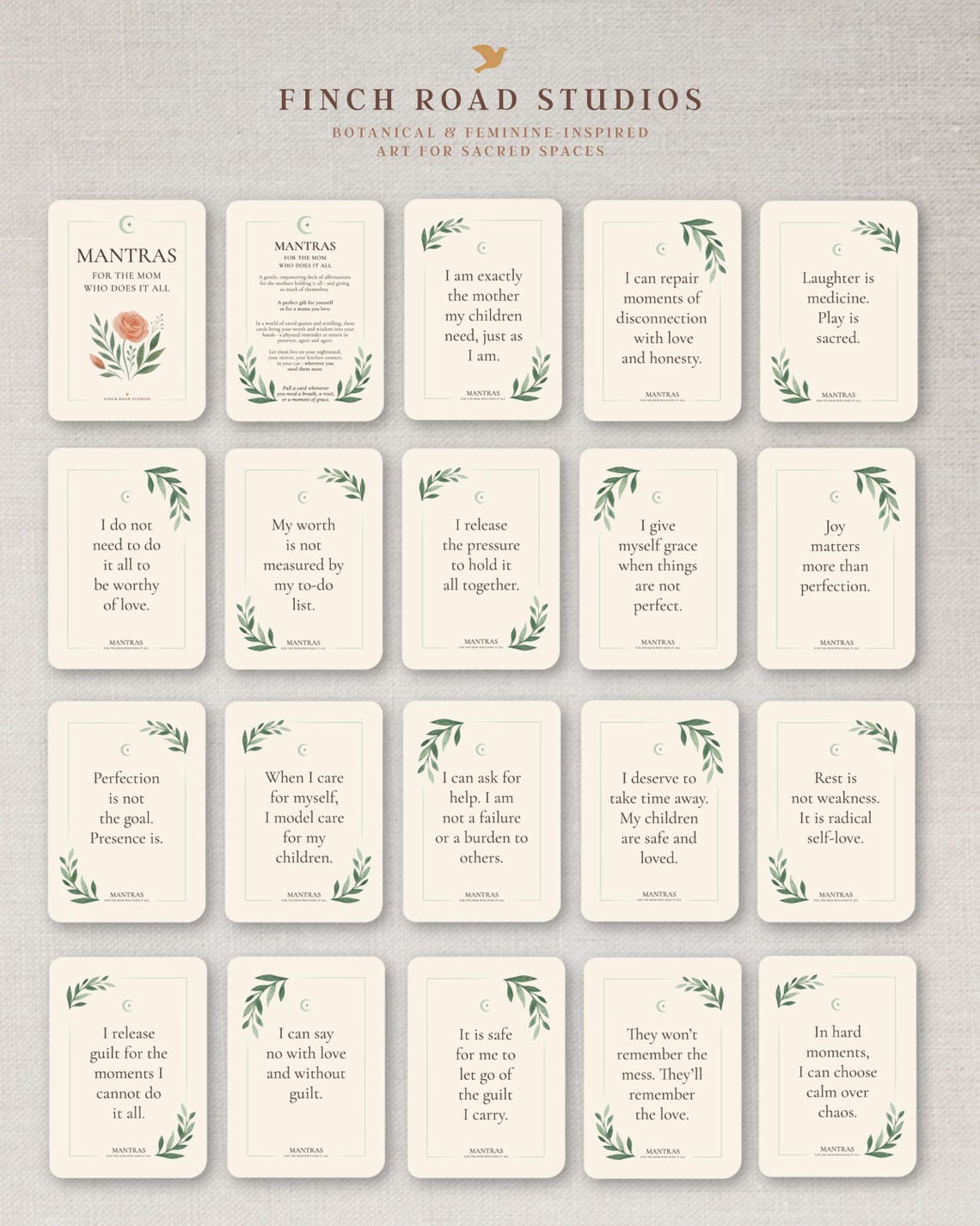 Mantras for Moms Digital Download – Printable Affirmation Cards for ...