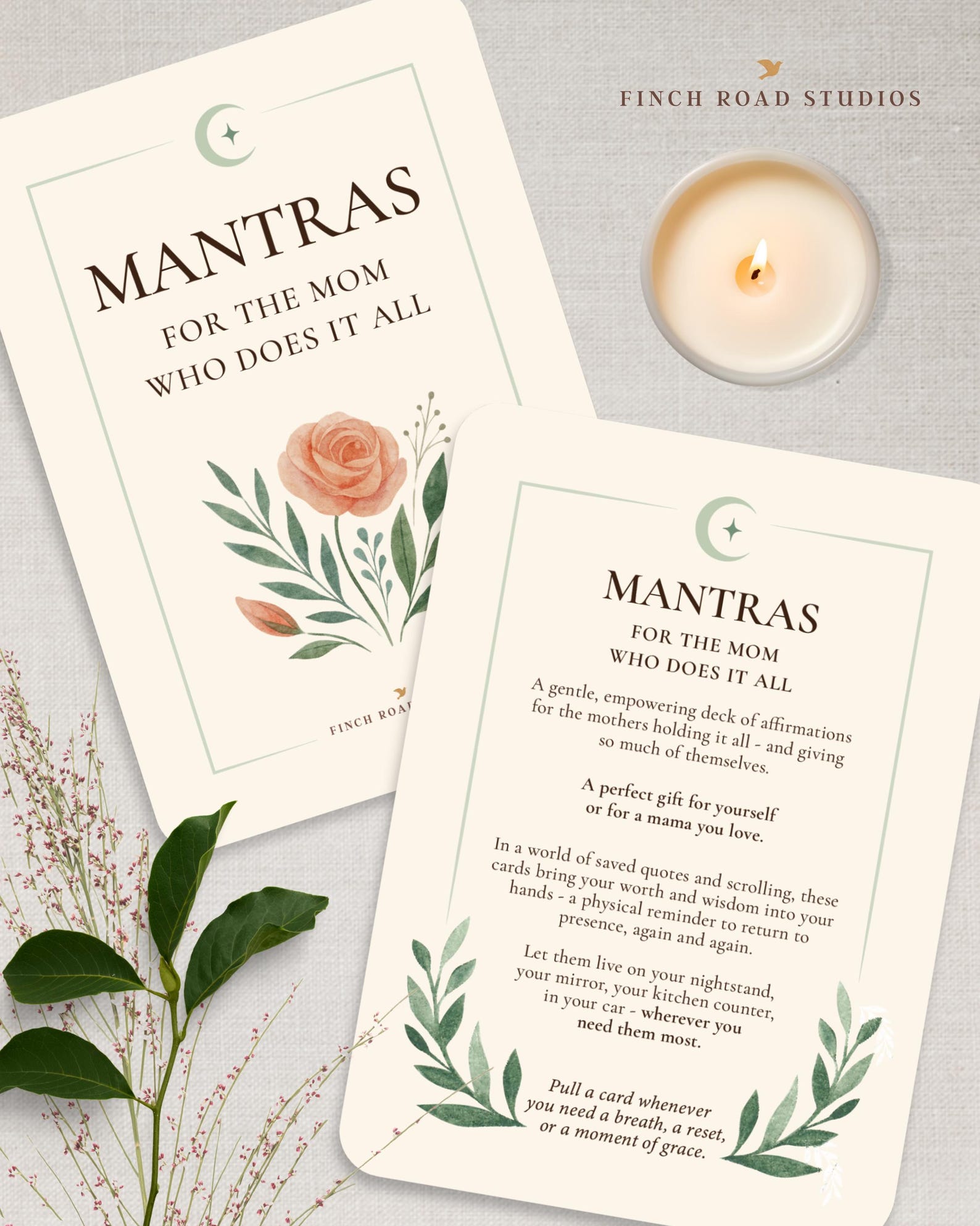 Mantras for Moms Digital Download – Printable Affirmation Cards for ...
