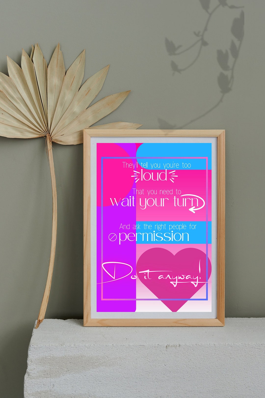 Inspirational Feminine Power - Digital Wall Art for International Women ...