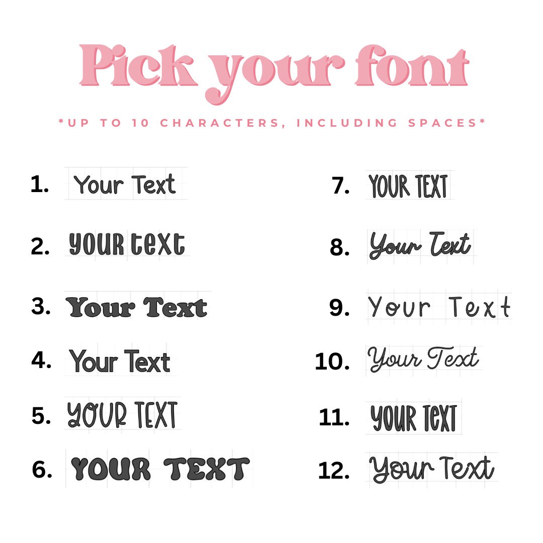 Custom Vinyl Decal Lettering - Etsy