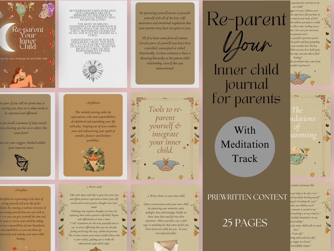 Reparenting Inner Child Healing Childhood Trauma Attachment Journal ...