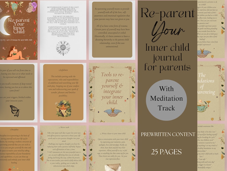 Reparenting Inner Child Healing Childhood Trauma Attachment Journal ...