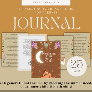 Reparenting Inner Child Healing Childhood Trauma Attachment Journal ...