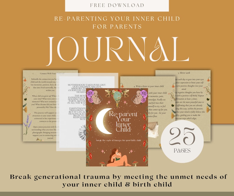 Reparenting Inner Child Healing Childhood Trauma Attachment Journal ...