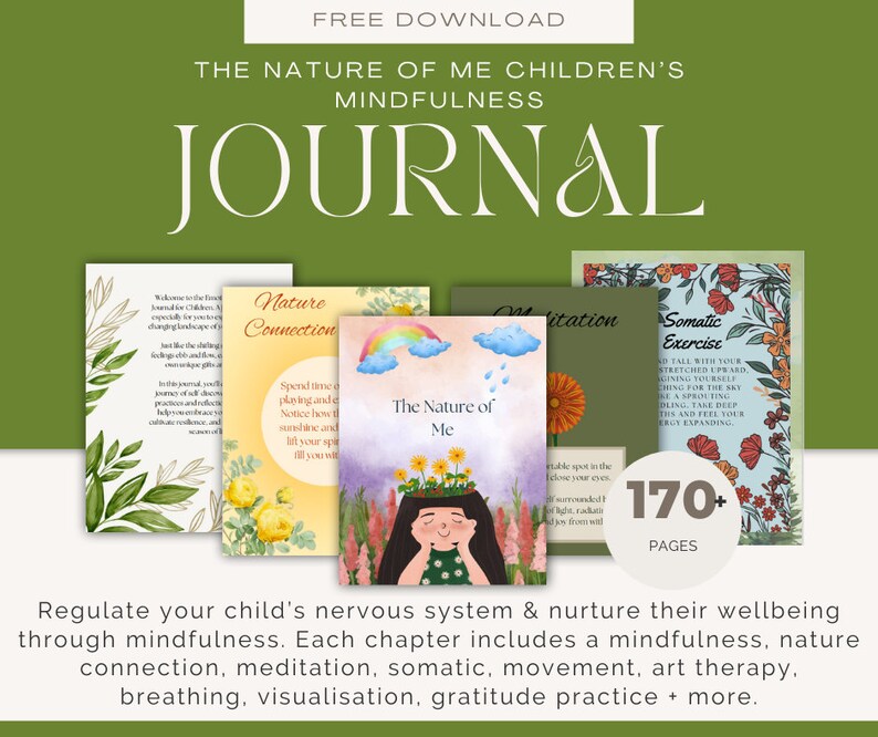 Childrens Mindfulness Journal, Regulation, Positive Affirmations, Mega ...