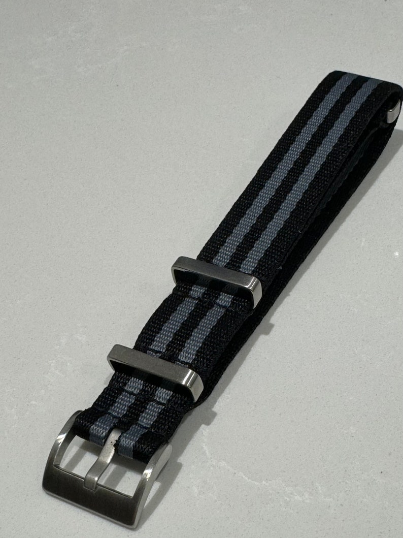 Bond Style Nylon Military NATO Watch Strap for Omega X Swatch ...