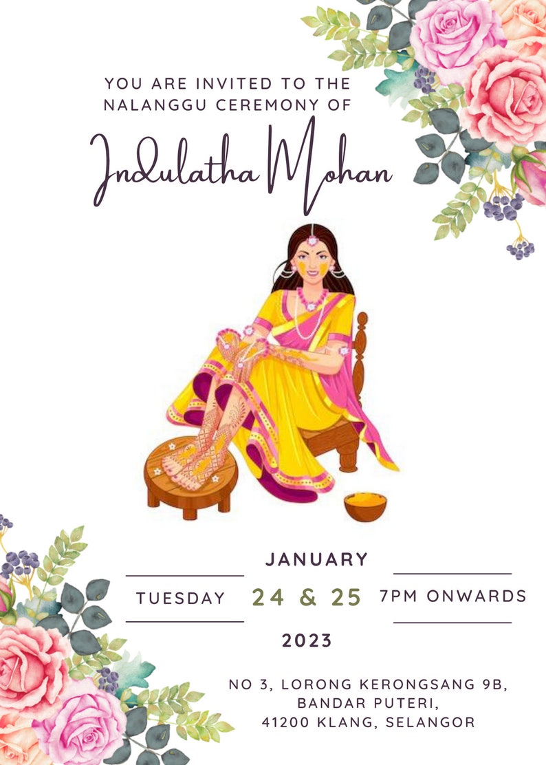 Haldi Ceremony Invitation - Etsy