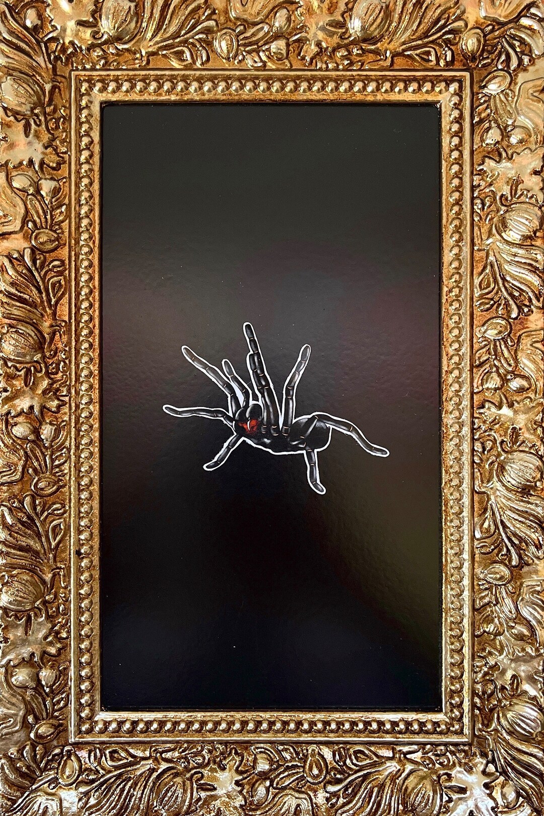 Webbed World Tarantula Sticker - Etsy