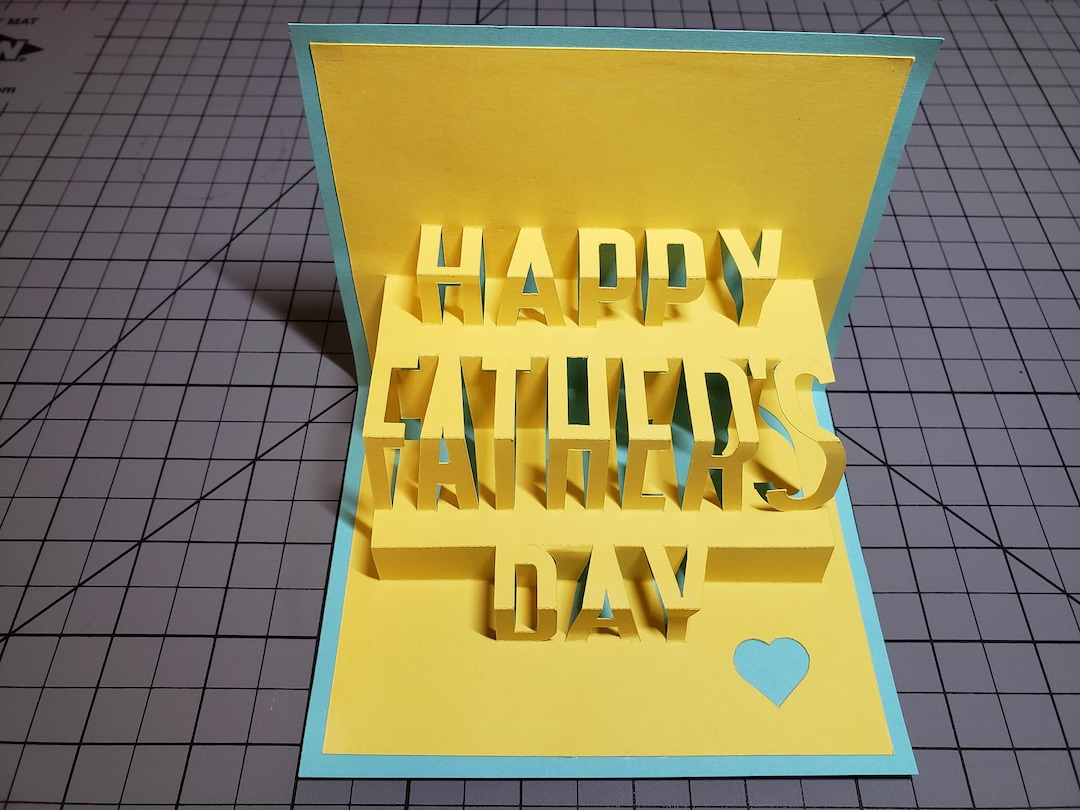 Pop-up Happy Father's Day Card, Hand-made, 3d, Special Message, Origami ...