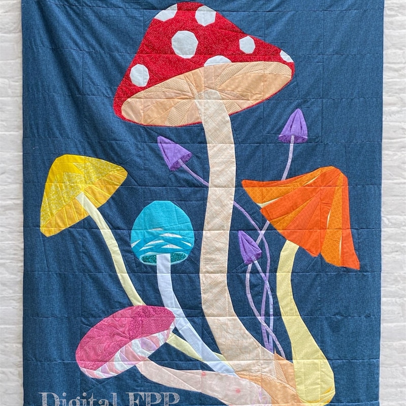 Mushroom Quilt Pattern - Etsy