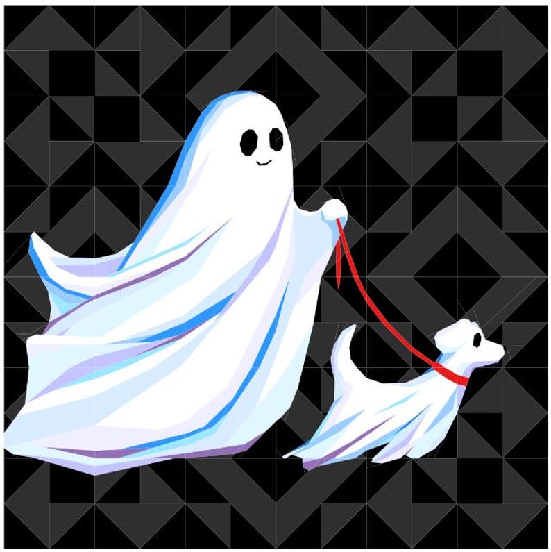 40"x40" FPP on a Midnight Stroll Quilt Pattern: Foundation Paper ...