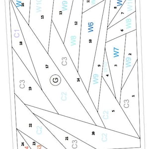 PDF 30" & 20" Square Ocean Sunset FPP Quilt Pattern Wall Hanging ...