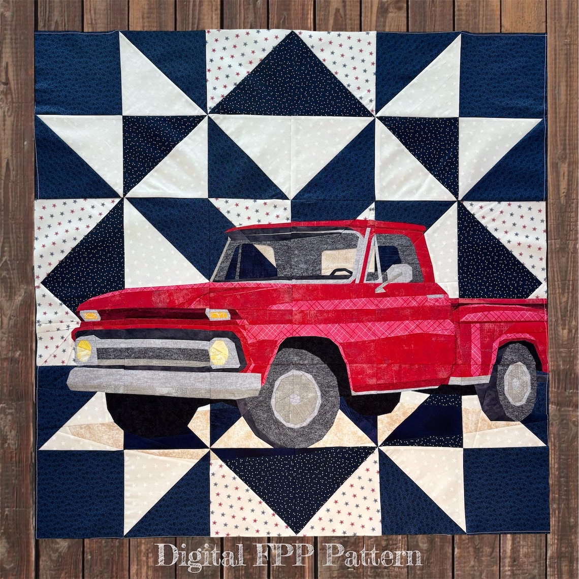 30"x30" FPP Country Roads Quilt Pattern: Foundation Paper Piecing ...