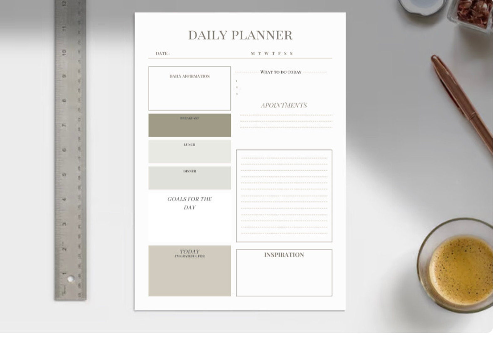Daily Planner - Etsy